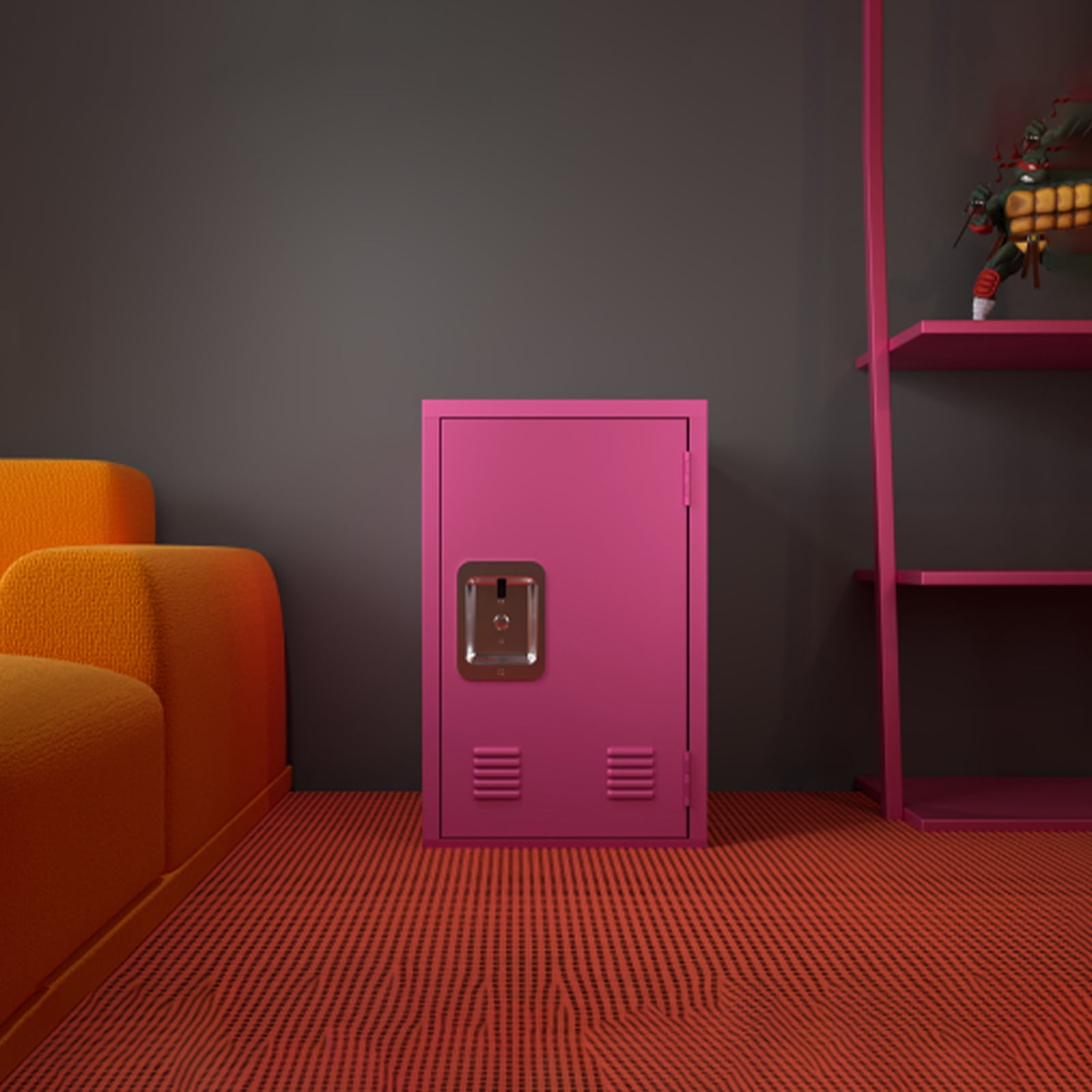 24" H Locker Storage Cabinet, Metal Locker Storage Cabinet with 1 Doors ...