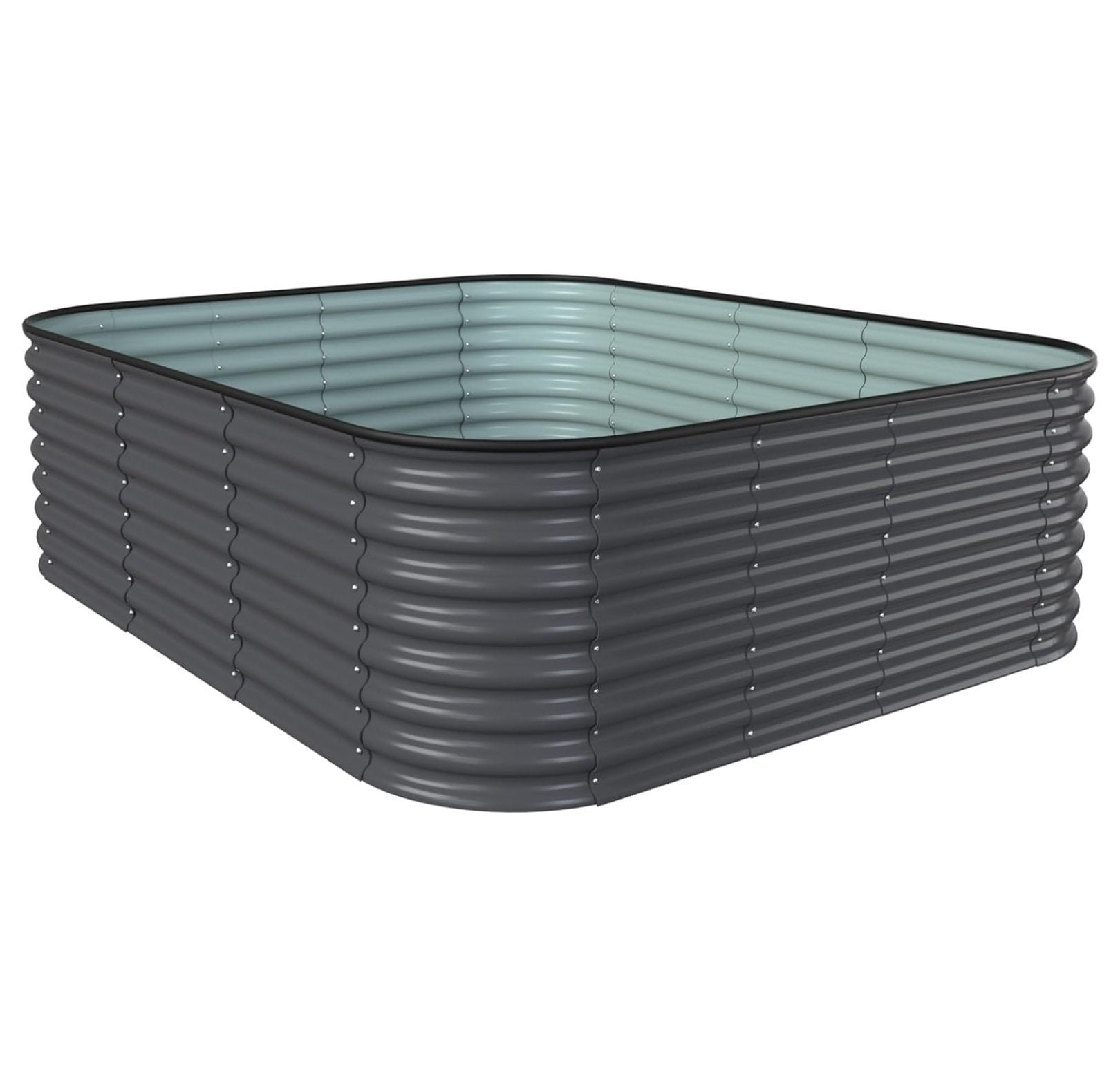 24''H Raised Garden Bed, 8x4FT Galvanized Raised Garden Bed, Modular ...