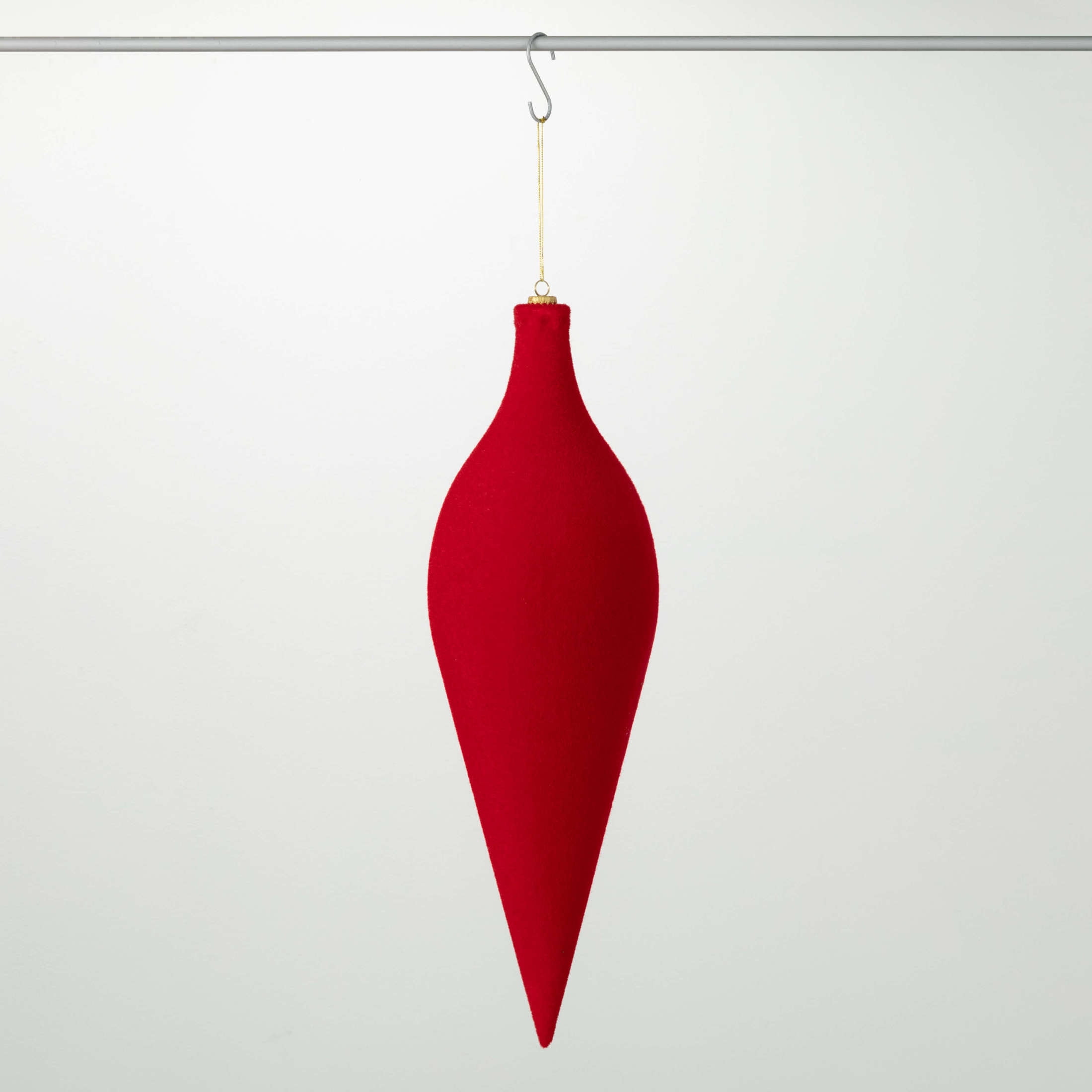 Sullivans Home Decor Red Velvet Tear Drop Christmas Ornament - Walmart.com