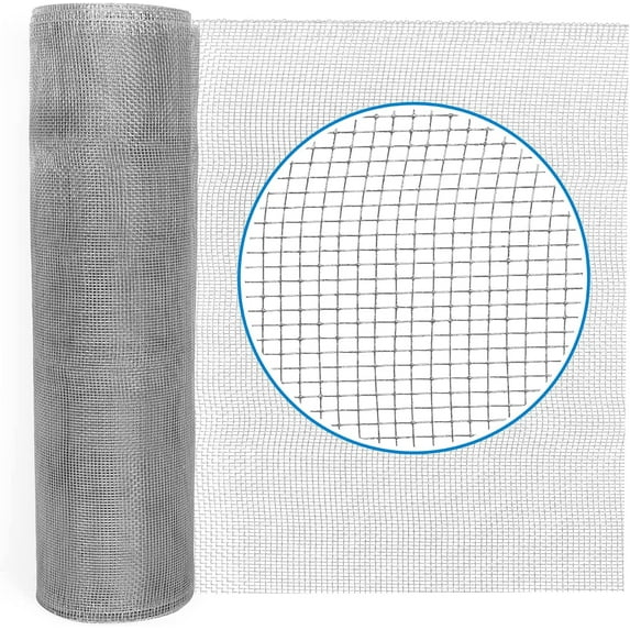 24" H x 100' L x 1/8-Inch Opening Mesh Hardware Cloth, 27 Gauge ...