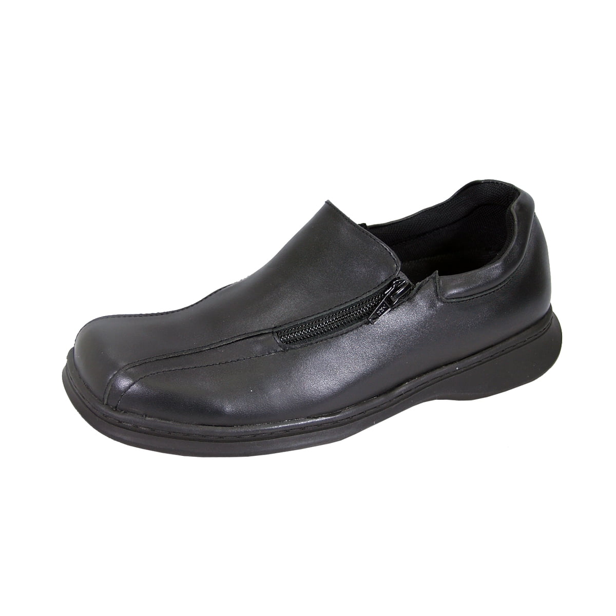 24 HOUR COMFORT Liv Wide Width Elegant Durable Slip On Shoes BLACK 6.5 ...