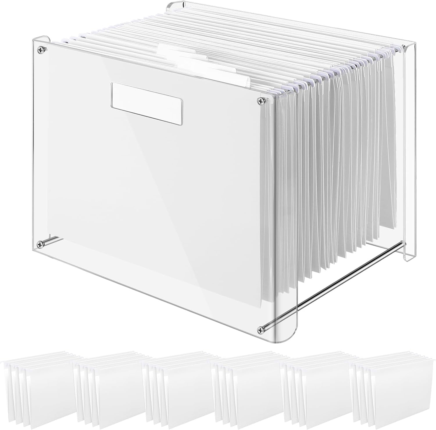 24 Hanging File Folder with Acrylic Organizer for Letter/a4 Size ...