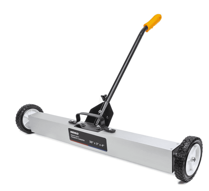 24'' Heavy Duty Magnetic Sweeper with Wheels, 33 Lbs Capacity Rolling ...