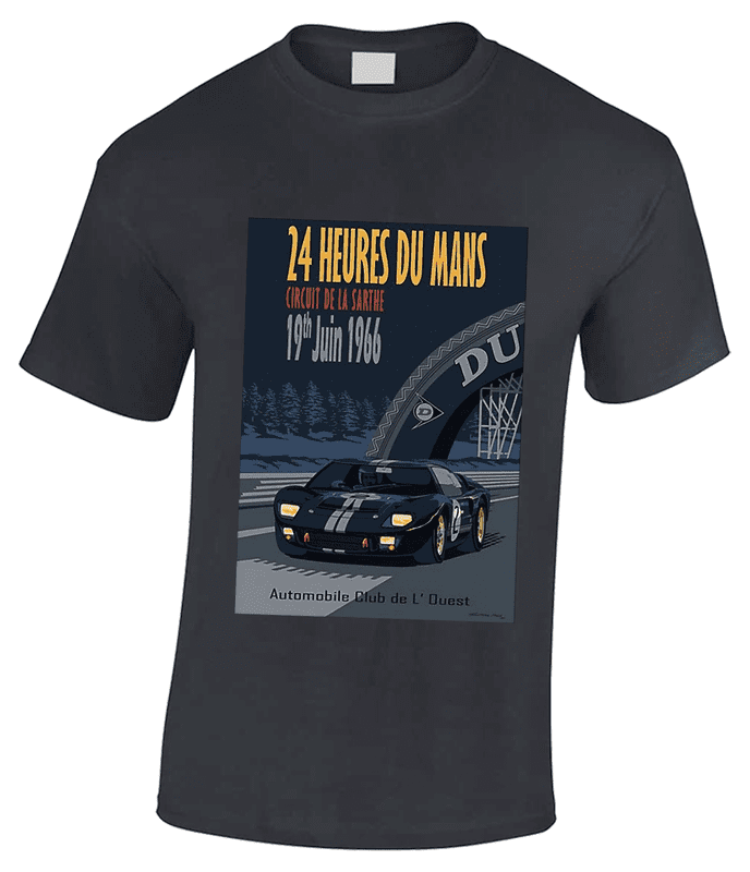 24 Heures Du Mans Circuit De La Sarthe Tee Vintage Car Cool Retro