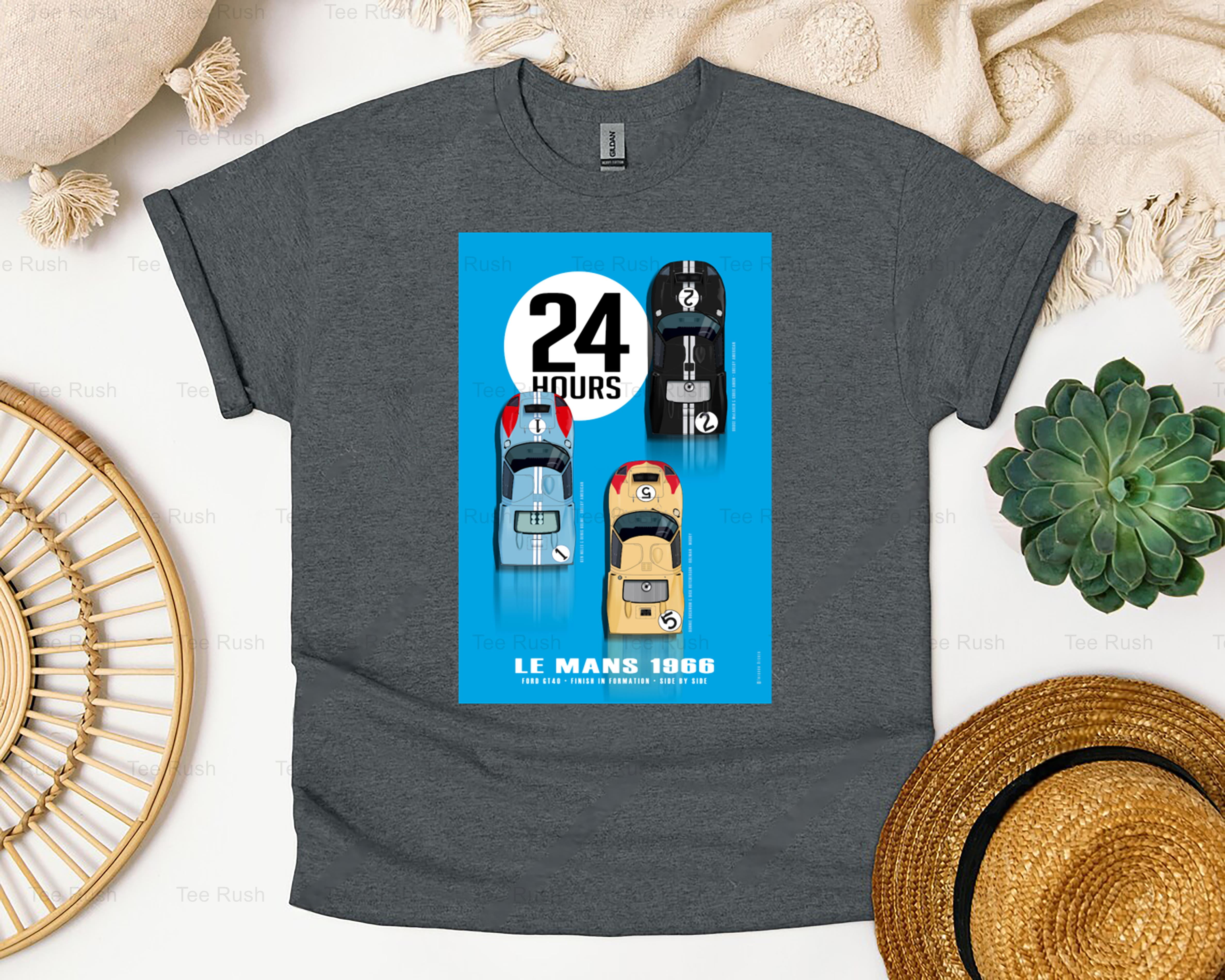 24 Heures Le Mans 1966 Ford GT40 Racing Endurance Race Victory,T-Shirt ...