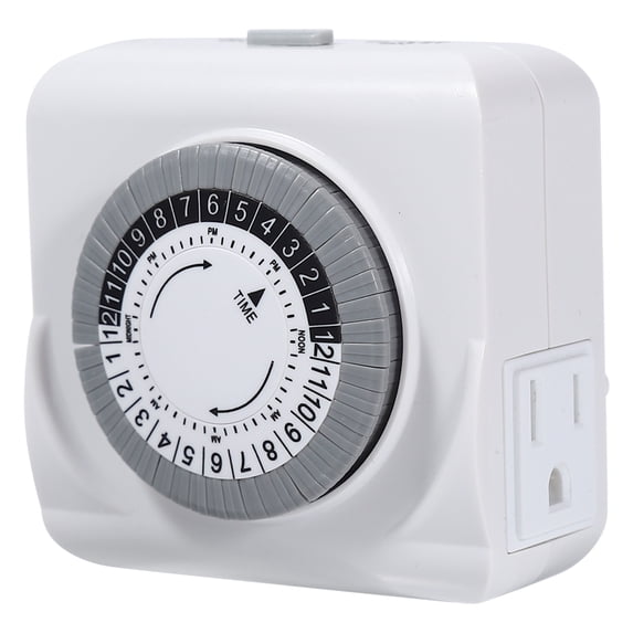 24 Hour Cycle Plug-in Mechanical Timer, Indoor Timer for Electrical ...