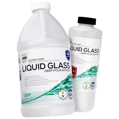 24 Hour Deep Pour Epoxy Resin .75 Gallon / 96 oz Kit, Liquid Glass ...