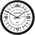 24 Hour Military TIME SWL Zulu TIME White 24HR White Wall Clock 10 ...