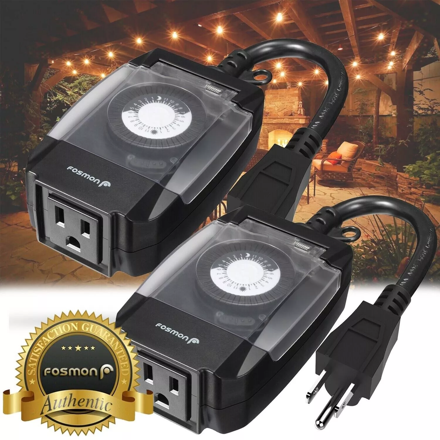 24 Hour Outdoor Mechanical Outlet Timer Weatherproof Automatic Switch ...