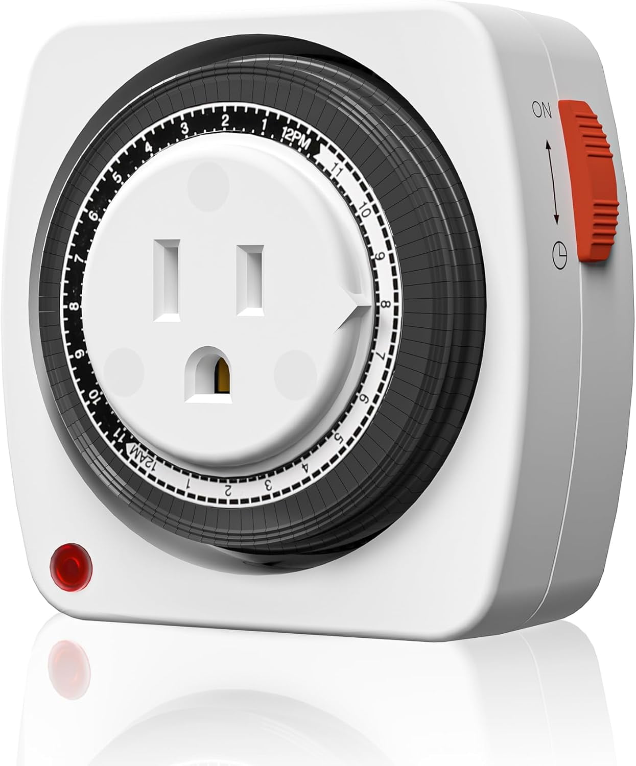 24-Hour Plug-in Mechanical Timer, Heavy Duty Outlet Timer Indoor with ...