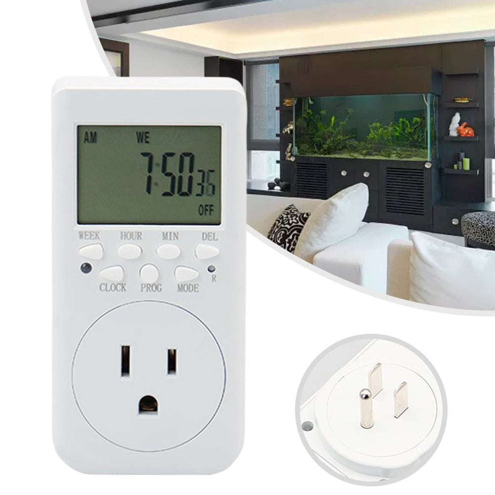 24 Hour Programmable Indoor Timer Plug For Power Outlet, Energy Saving - Walmart.com