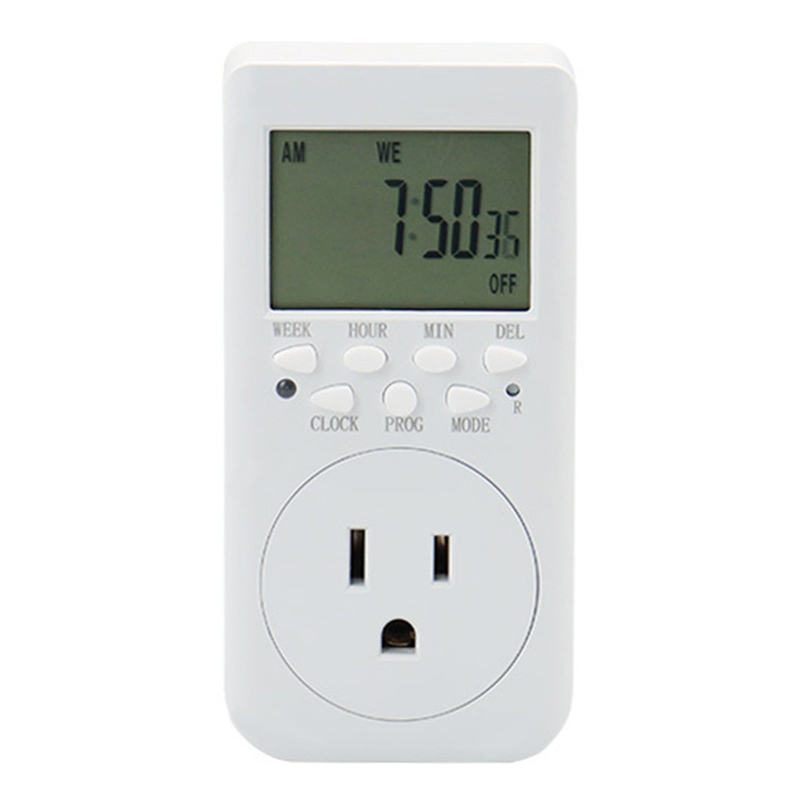24 Hour Programmable Indoor Timer Plug for Power Outlet, Energy Saving ...