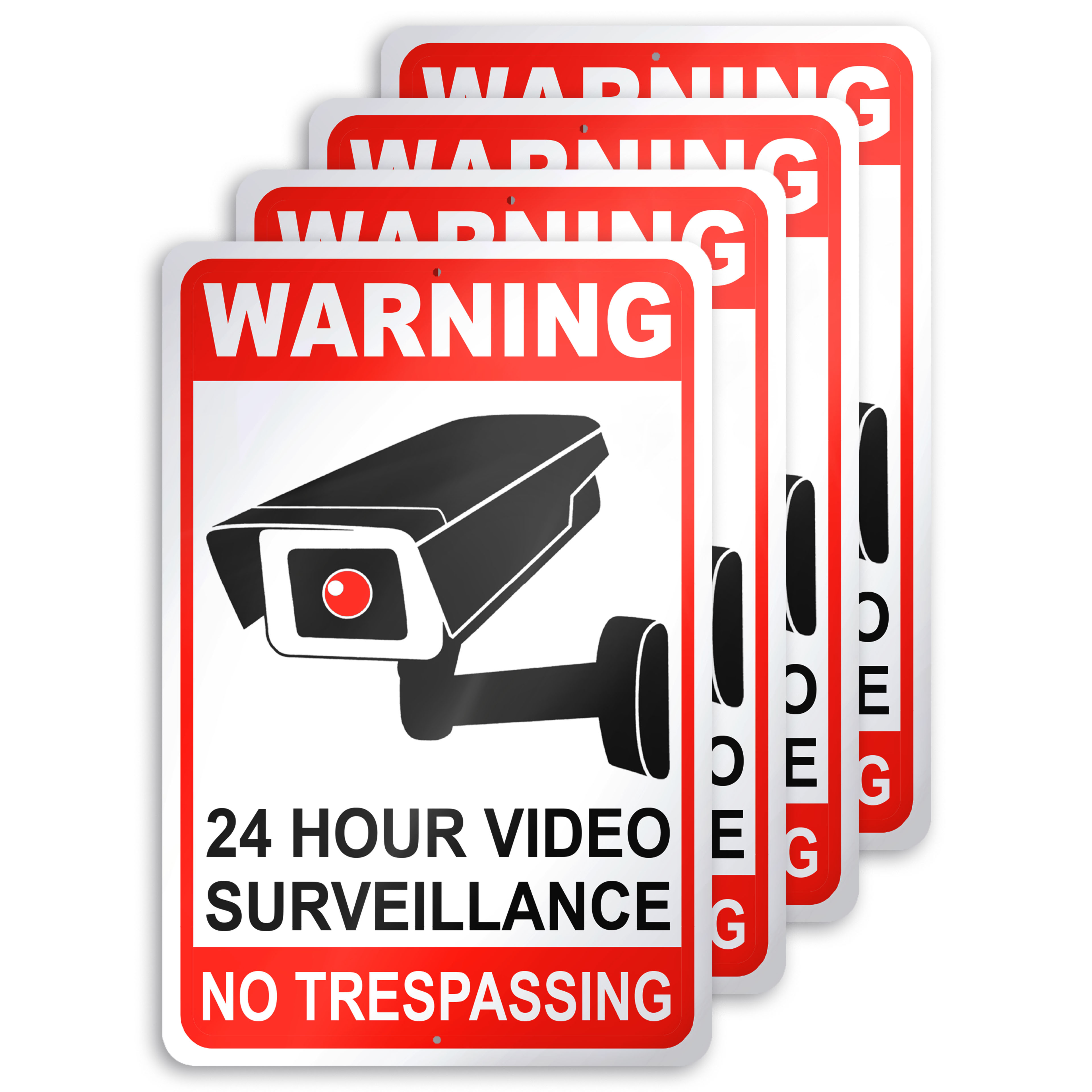 1pcs Home CCTV Video Surveillance Security Camera Alarm Sticker Signs ...