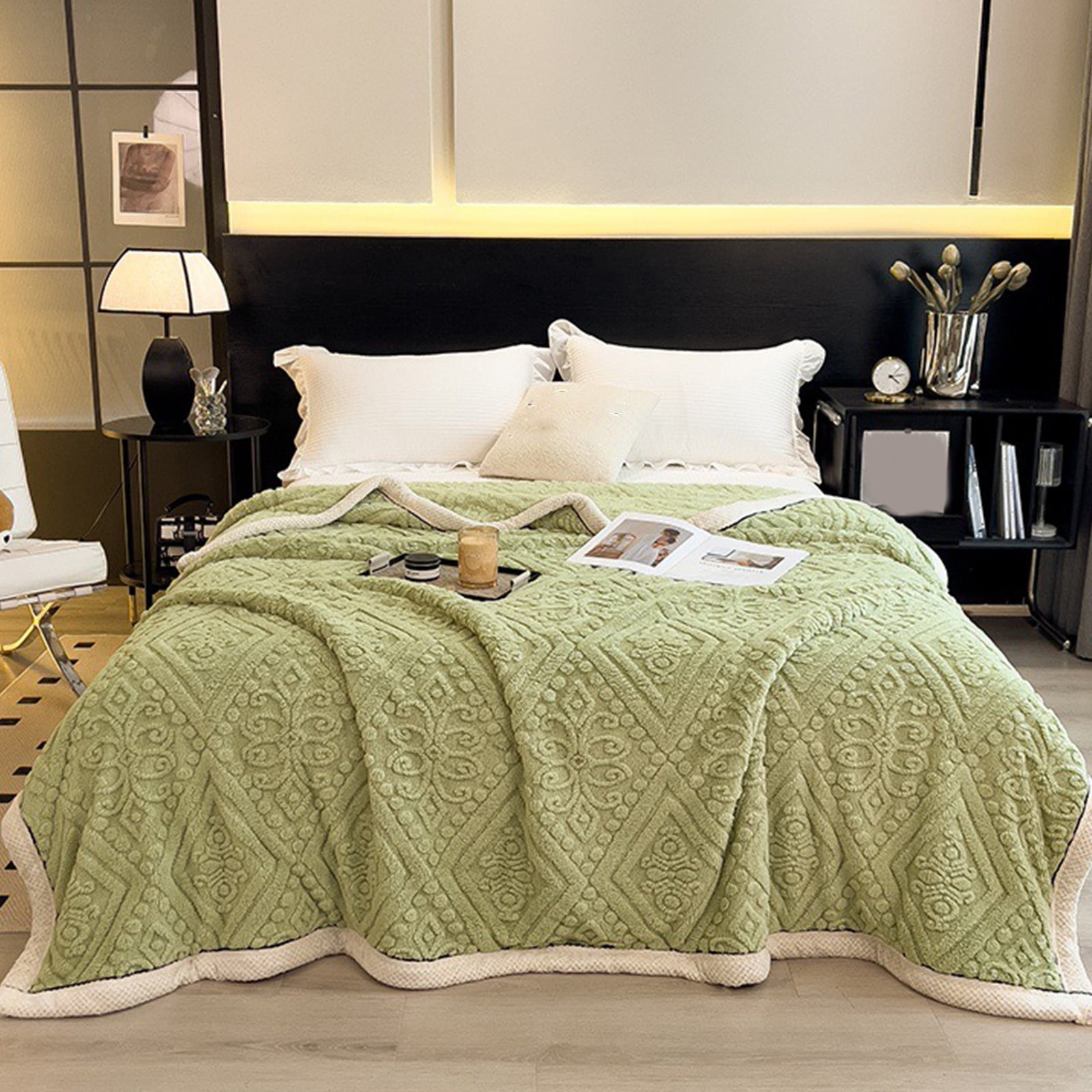 24 Hours Only, Double Layer Flannel Fleece Blanket, Extra Thick Office ...