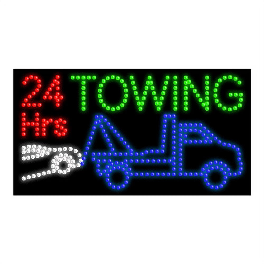 24 Hours Towing-LED Dots Sign Made in USA - Walmart.com