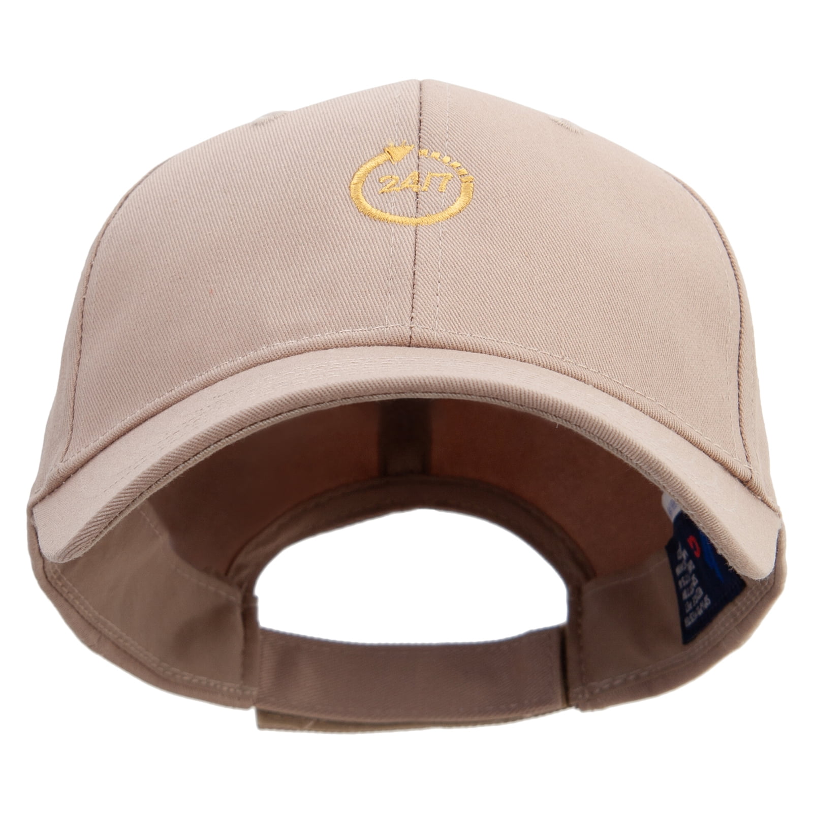 24 Hours and 7 Days Embroidered Low Profile Structured Cap - Khaki OSFM ...