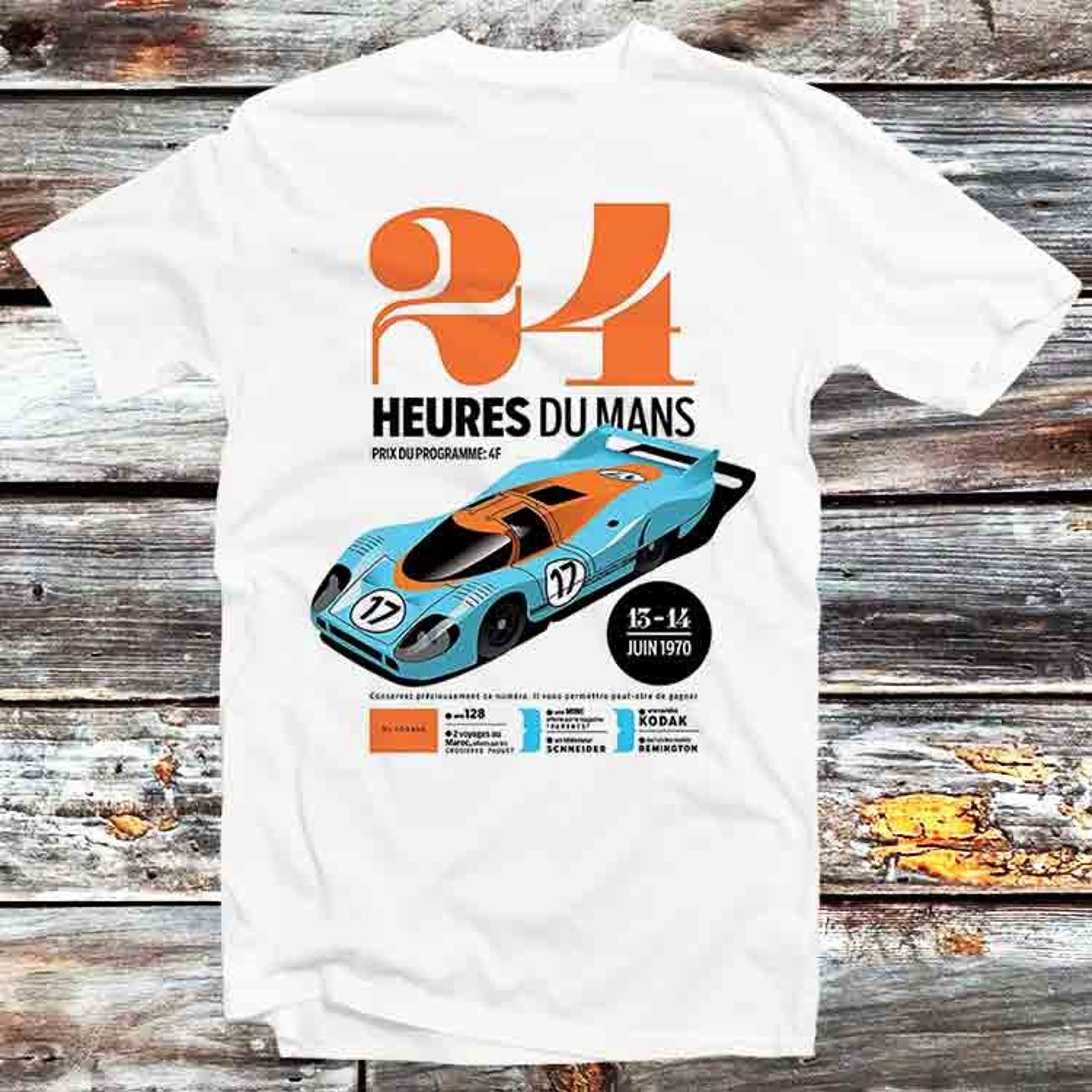 24 Hours of Le Mans GT40 T Shirt Vintage Retro Gift Unisex Cartoon ...