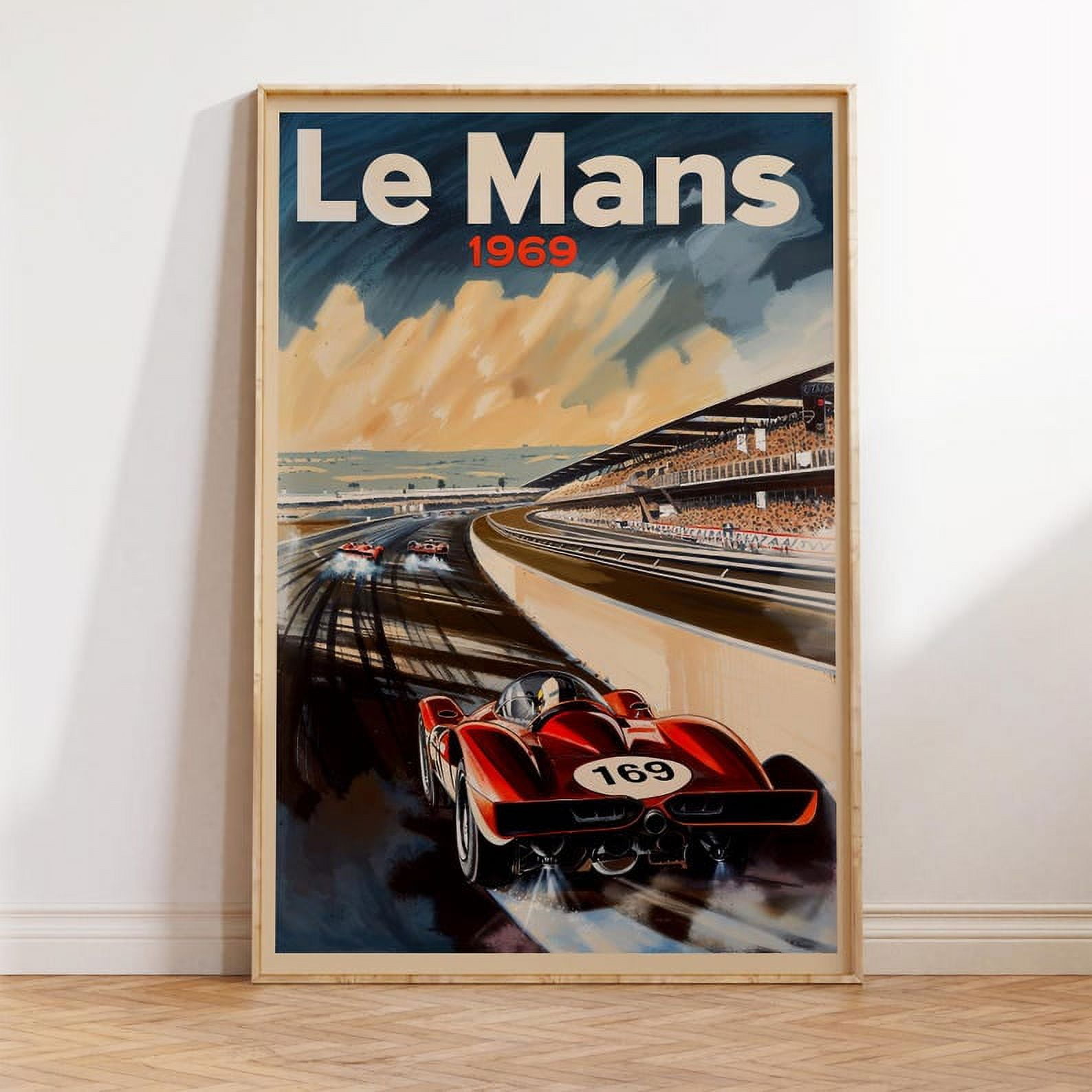 24 Hours of Le Mans Poster | Vintage Auto Racing Style Print | Retro ...