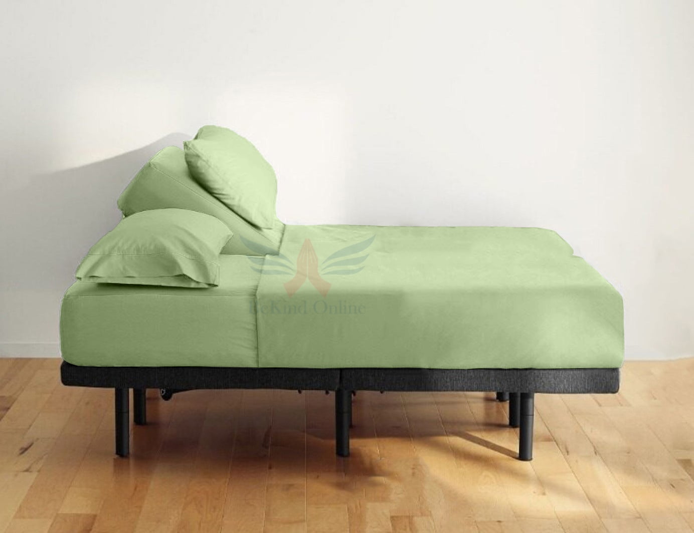 24-INCH EXTRA DEEP POCKETS Split Head King Sheets Sets for Adjustable ...