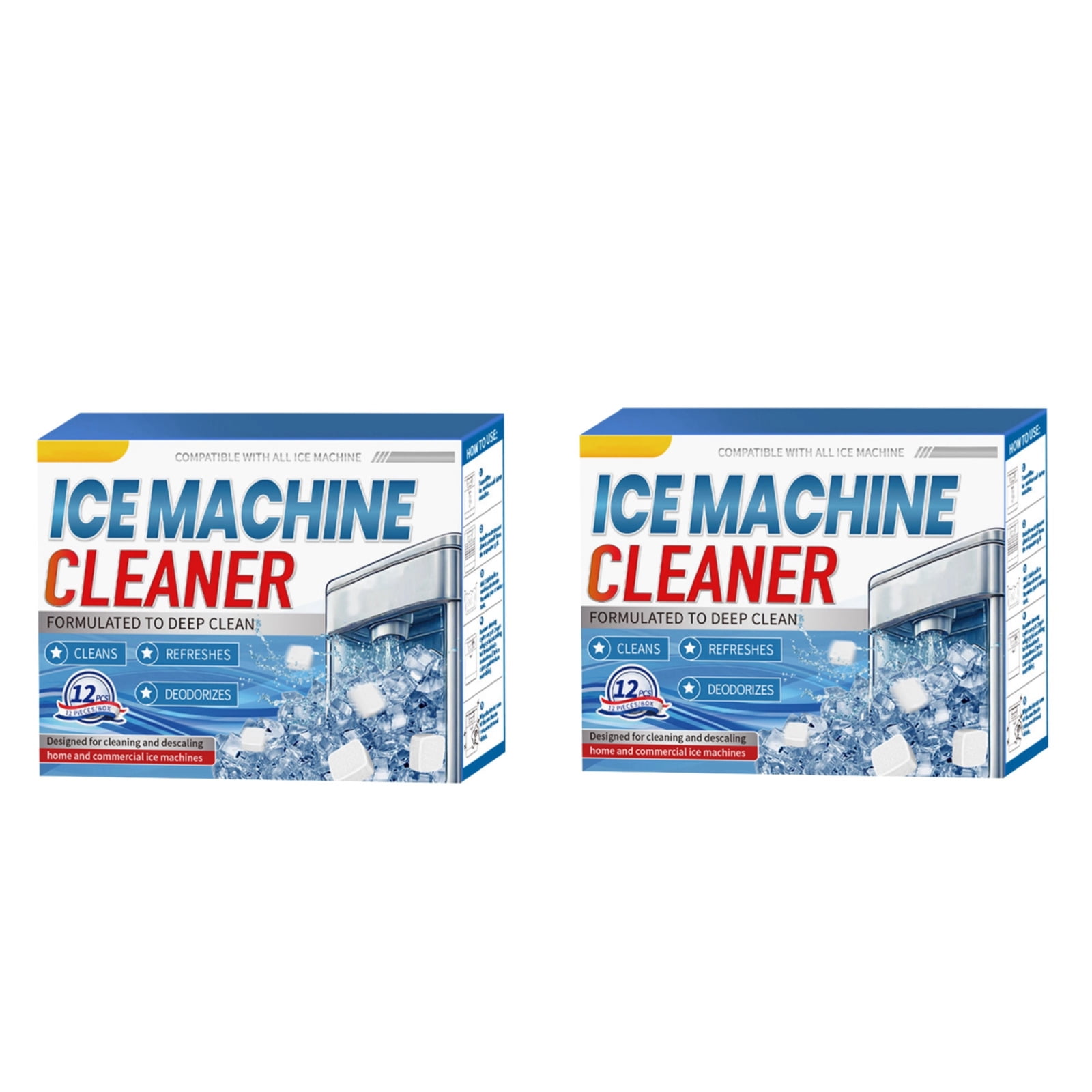 24 Ice Machine Cleaner & Descaler Tablets - Nickel Safe Scale Remover ...