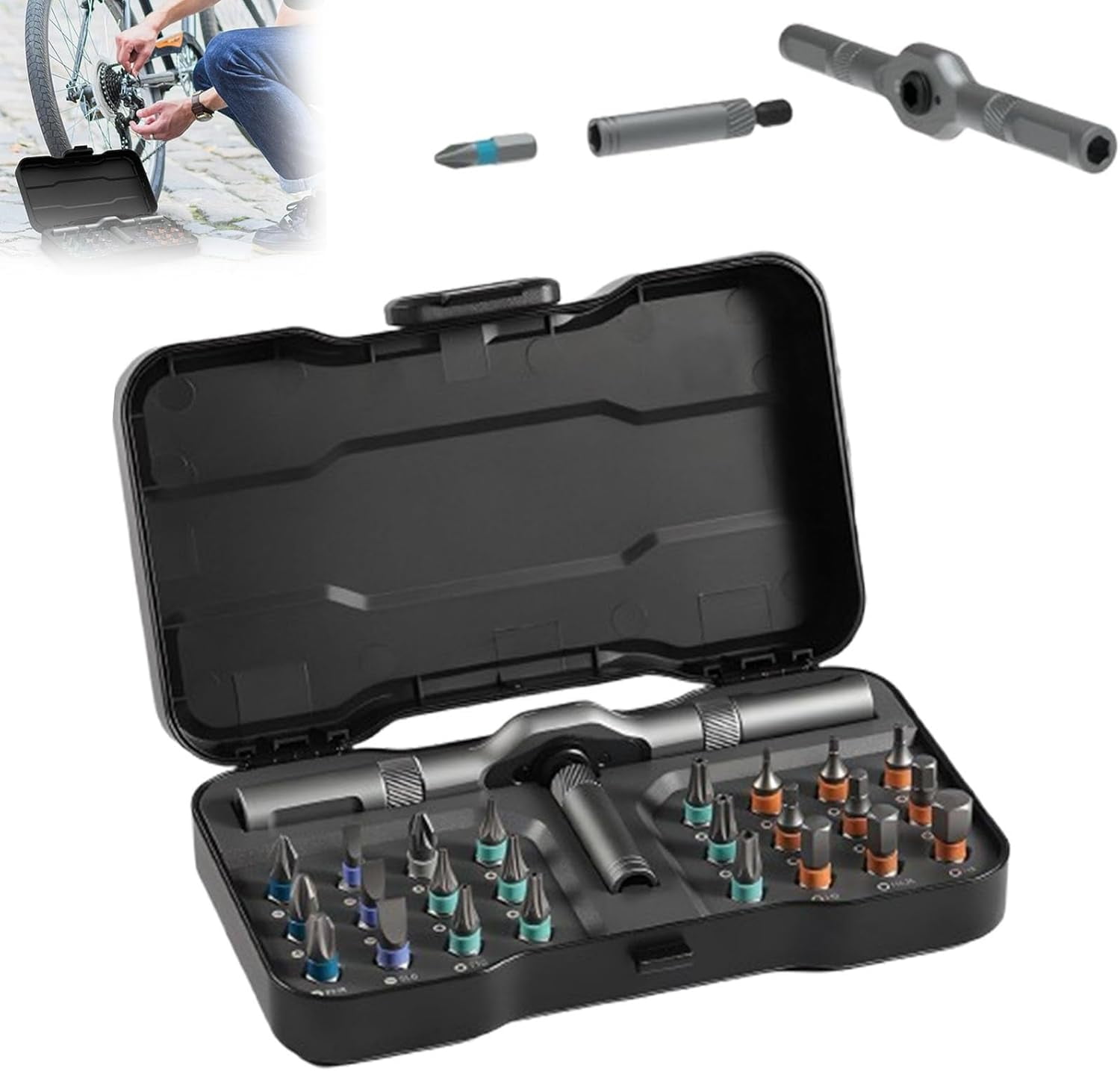 24-In-1 Mini Ratcheting DIY Screwdriver Set Magnetic Compact and ...