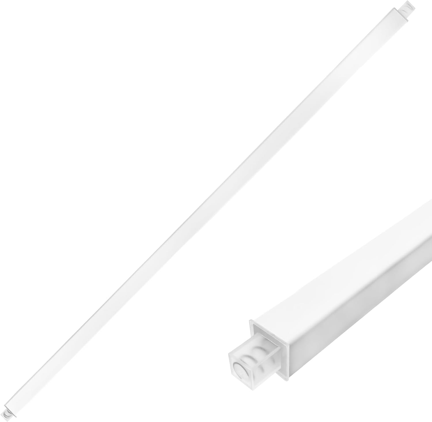 24-Inch Adjustable Towel Bar Replacement Rod Spring End Wall-Mounted ...