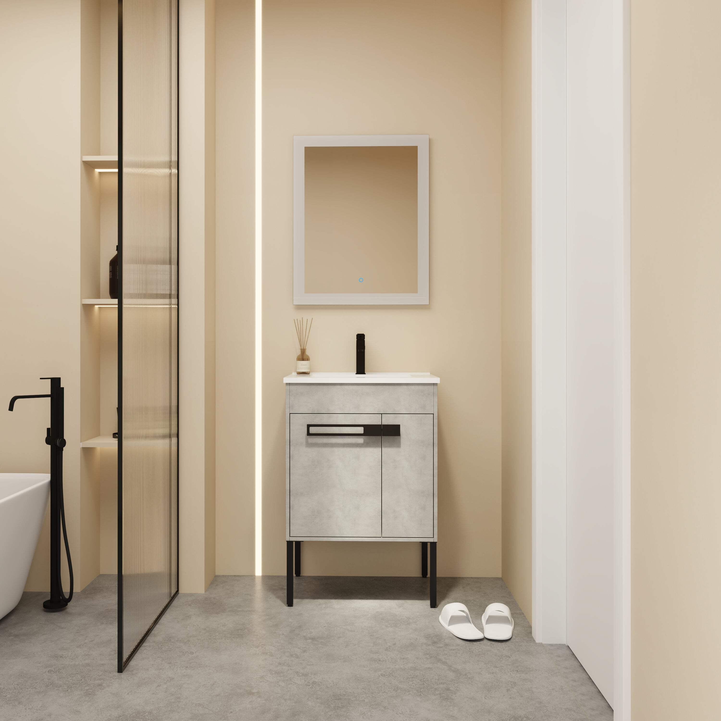 24 Inch Bathroom Vanity, Freestanding Bathroom Vanity Or Floating Is ...