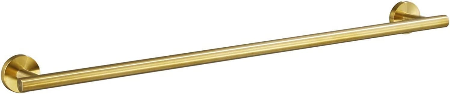 24-Inch Brushed Gold Towel Bar, Wall Mounted, Durable SUS304 Stainless ...