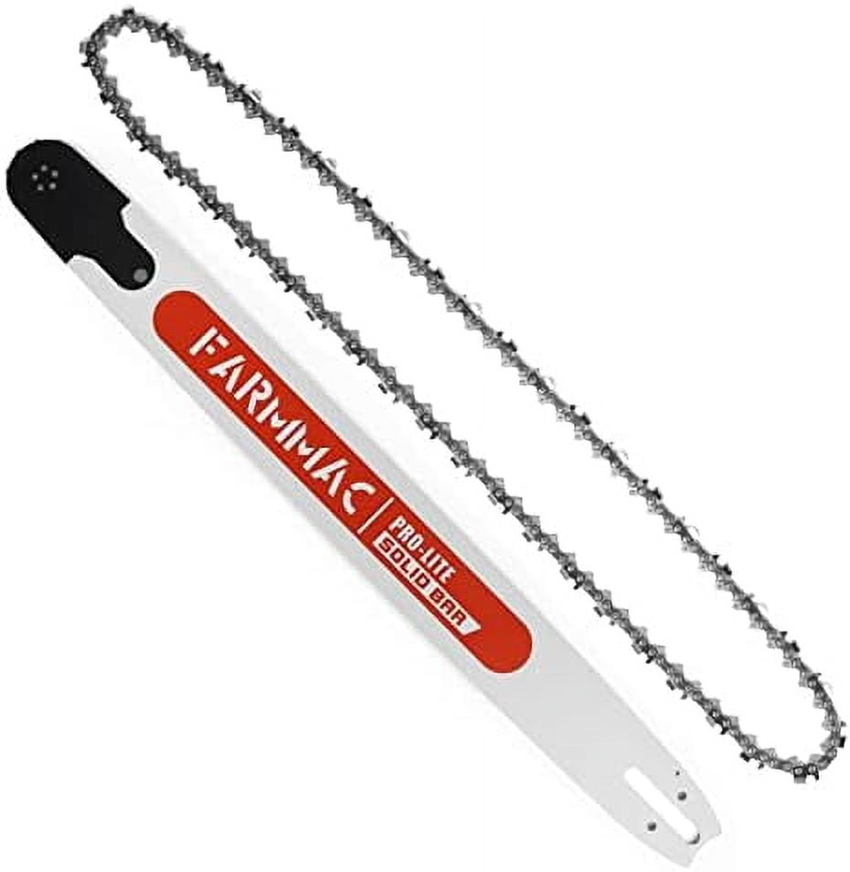 24 Inch Chainsaw Guide Bar & Chain Combo Alloy Chainsaw Bar, 3/8" Pitch ...