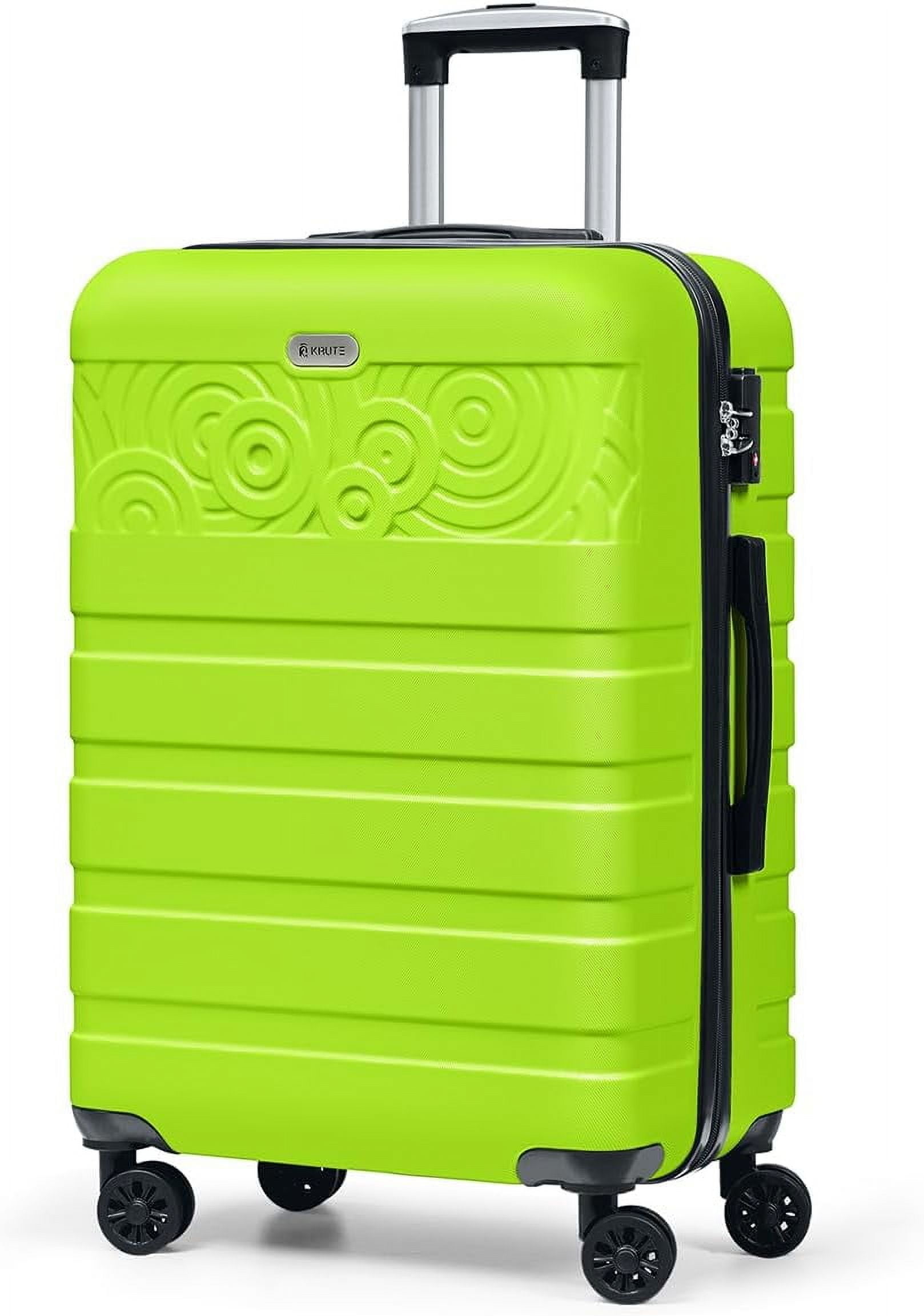 24 Inch Checked Luggage with Spinner Wheels, Suitcases with Wheels ...