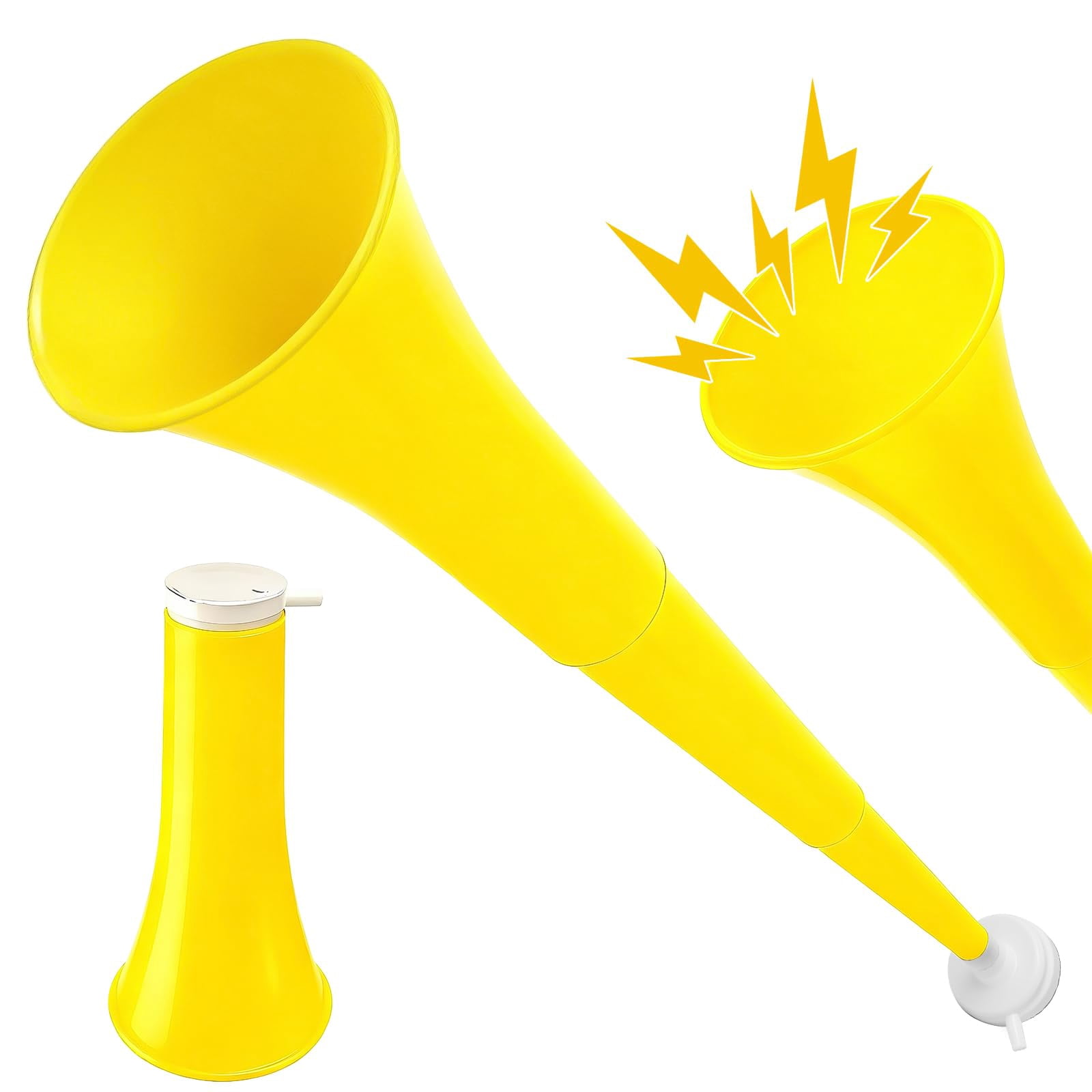 24 Inch Collapsible Stadium Horn, Plastic Blow Cheering Horn, Noise ...