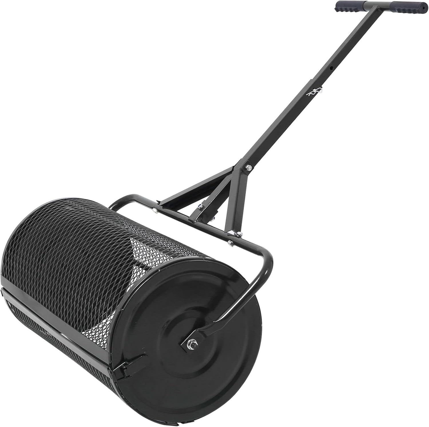 24 Inch Compost Spreader for Lawn and Garden, Height Adjustable Handle ...
