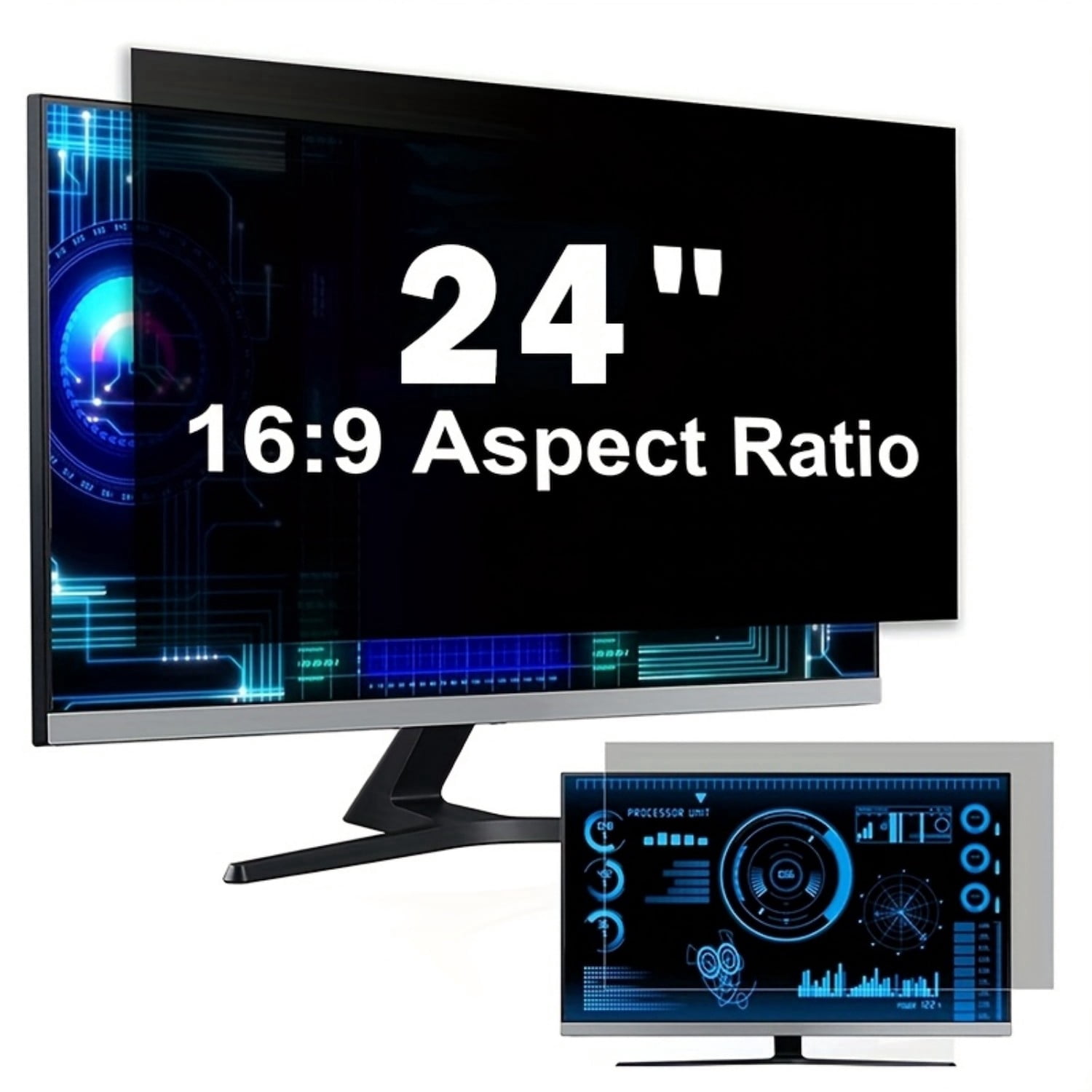 Jous 24 inch Computer Privacy Screen for 16:9 Aspect Ratio Widescreen ...