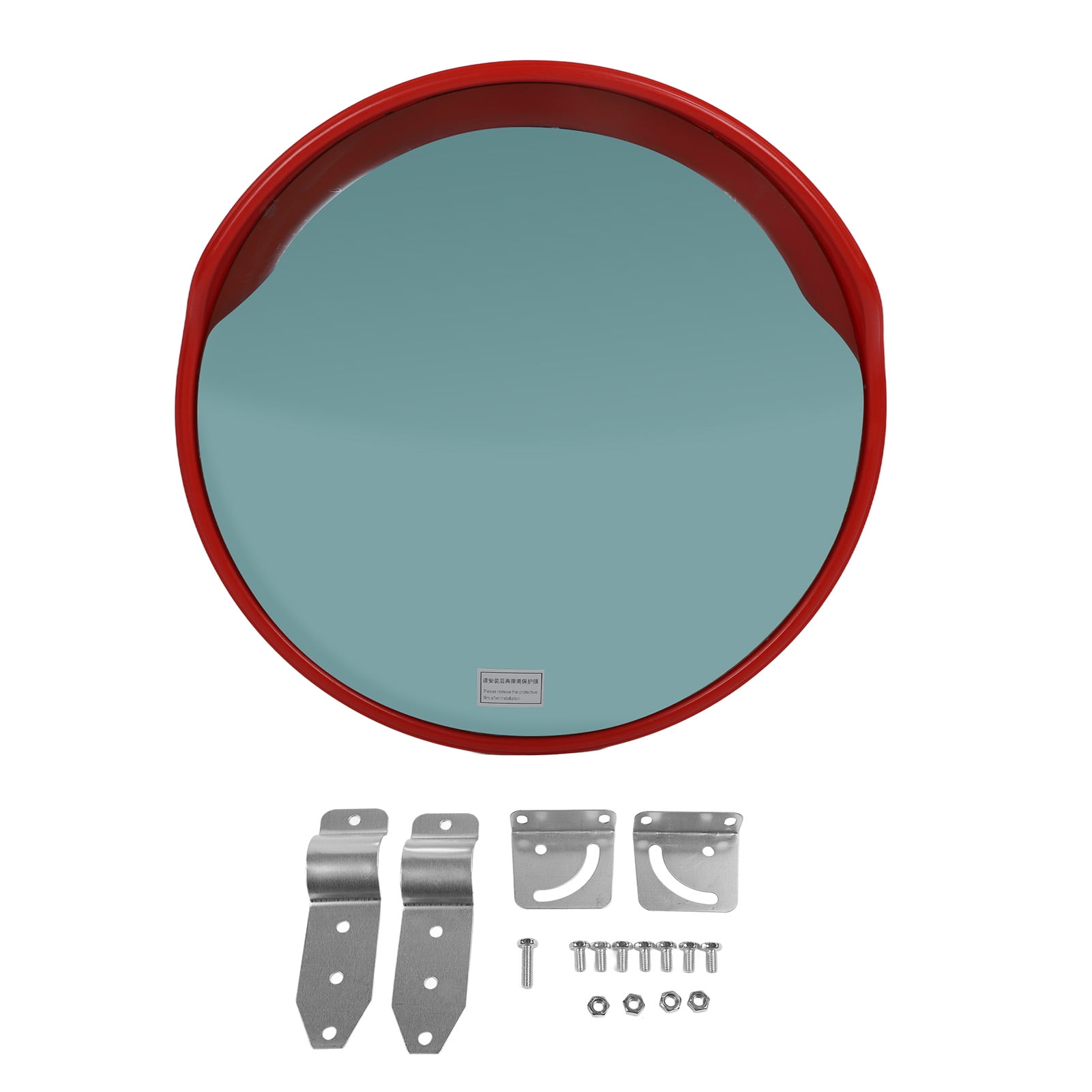 24 Inch Convex Mirror with Adjustable Bracket Wide Angle Blind Spot ...