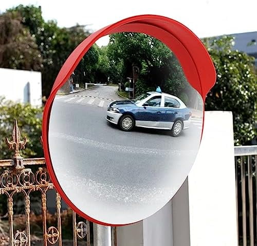 24 Inch Convex Security Mirror 2 PCs, Wide-Angle Traffic Mirror Corner ...