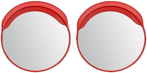 24 Inch Convex Security Mirror, PC Convex Traffic Mirror, 2pcs Wide ...