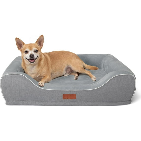 24 Inch Couch Bed for Small Dogs/Cats,Cooling Memory + Egg Crate ...
