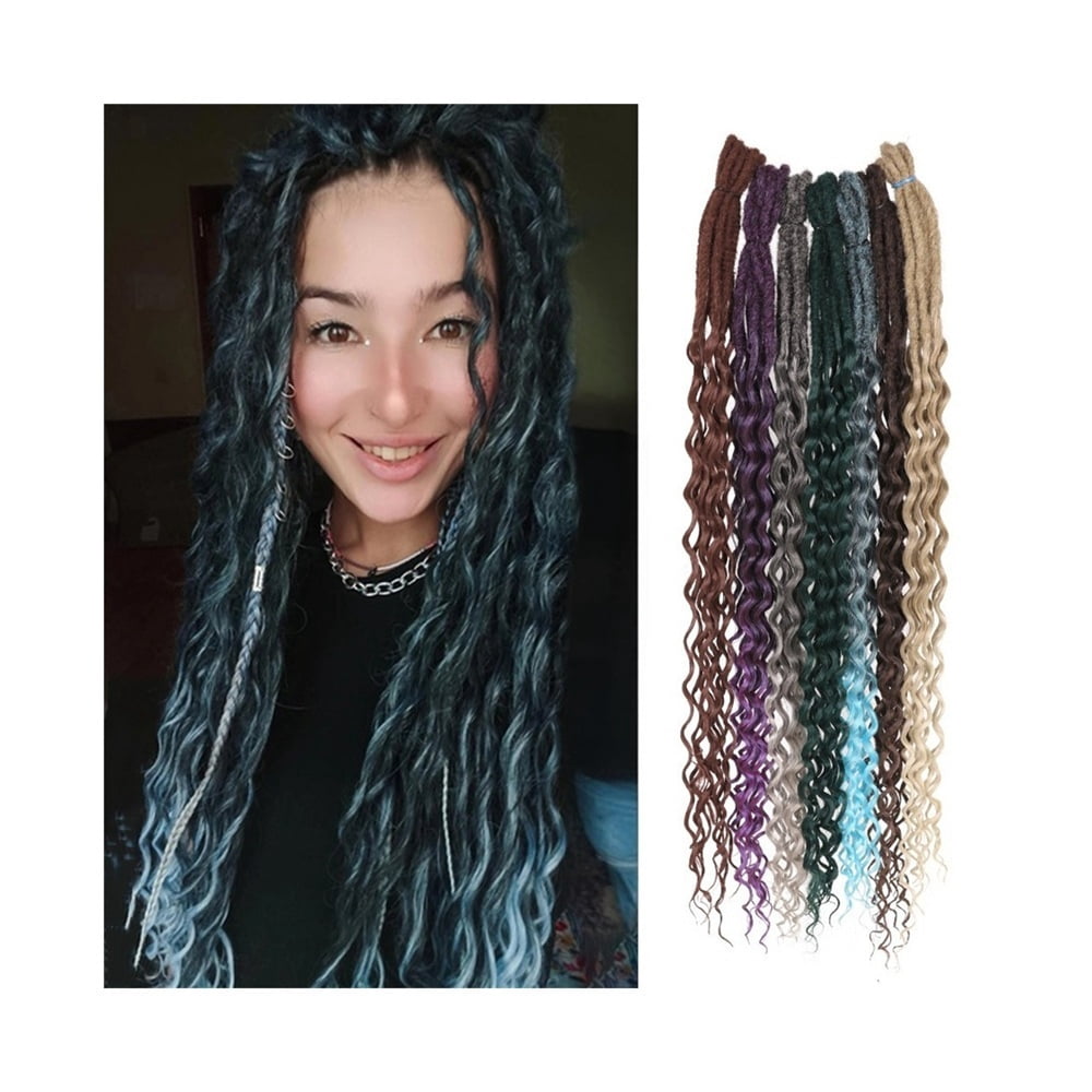 24 Inch Dreadlocks Extensions 5 Strands Handmade Soft Dreads Locks ...