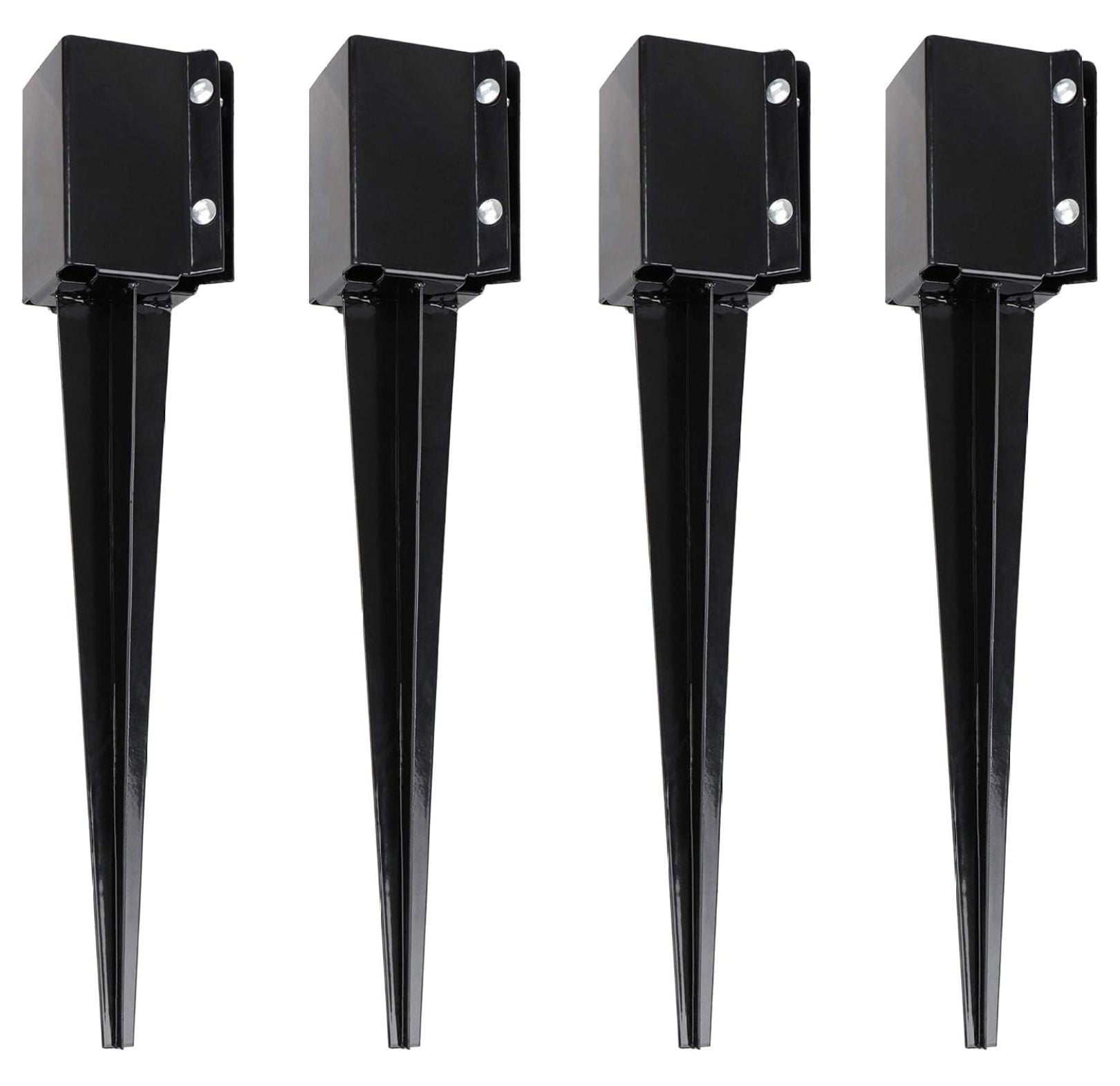 24 Inch Fence Post Anchor Ground Spike Metal Fence Stakes, Post Base ...