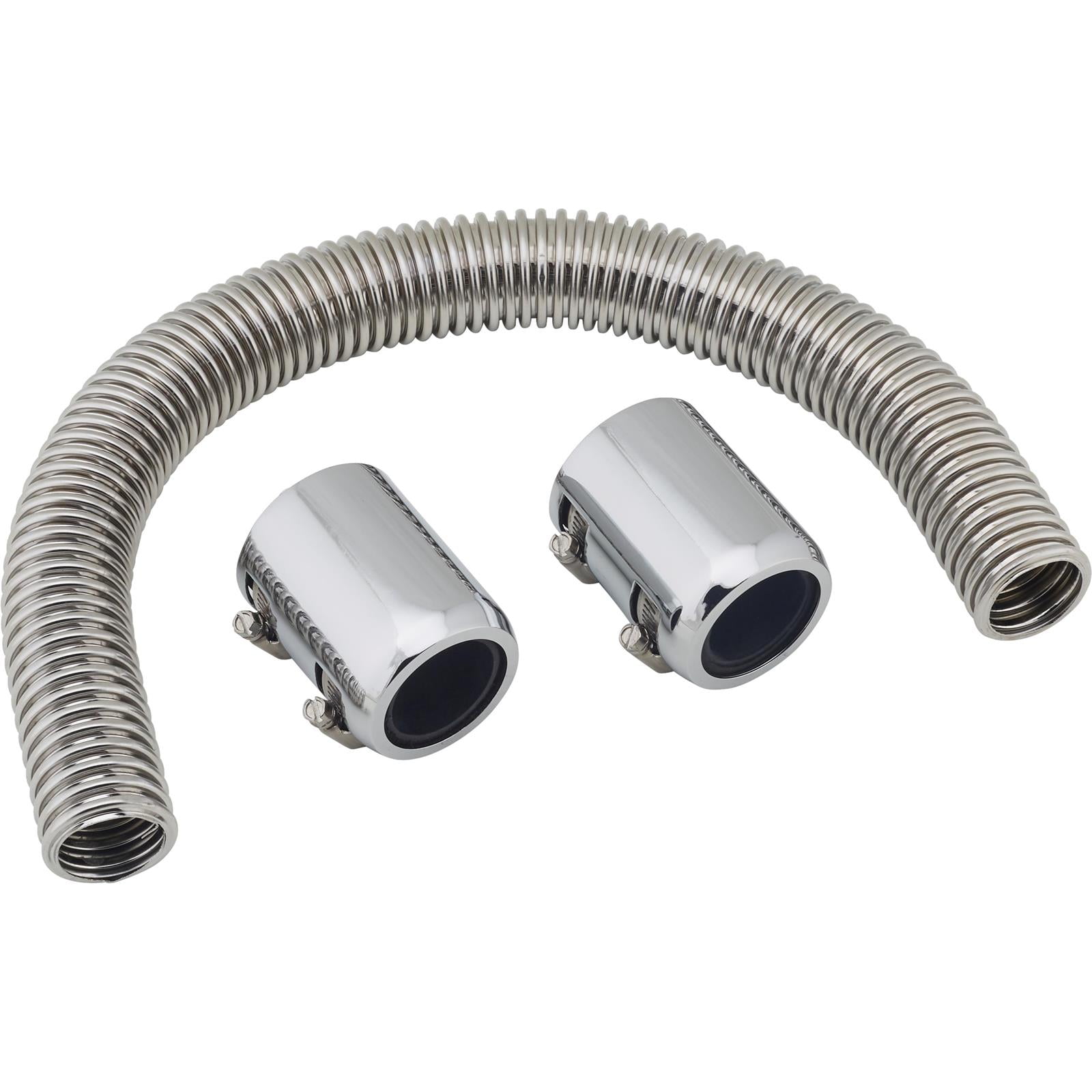24 Inch Flexible Stainless Steel Radiator Hose w/ Chrome Ends - Walmart.com