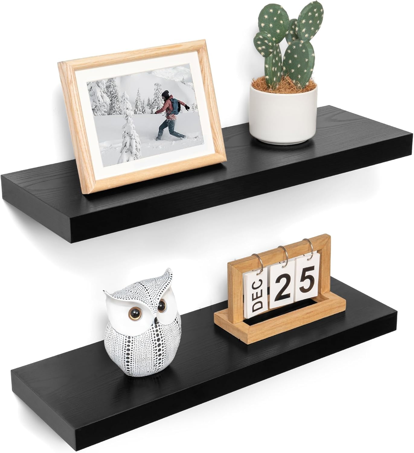 24 Inch Floating Shelves, 8 Inch Deep Floating Shelves for Wall ...