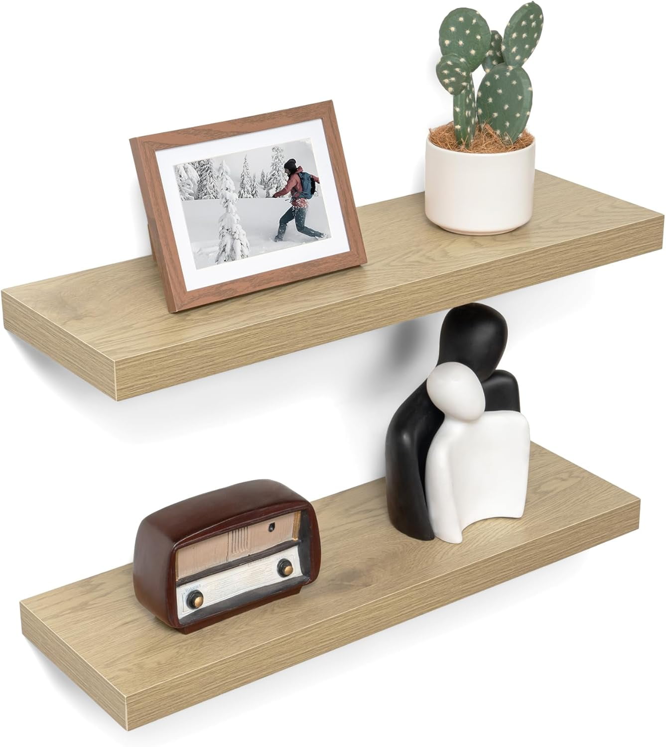 24 Inch Floating Shelves, 8 Inch Deep Floating Shelves for Wall ...