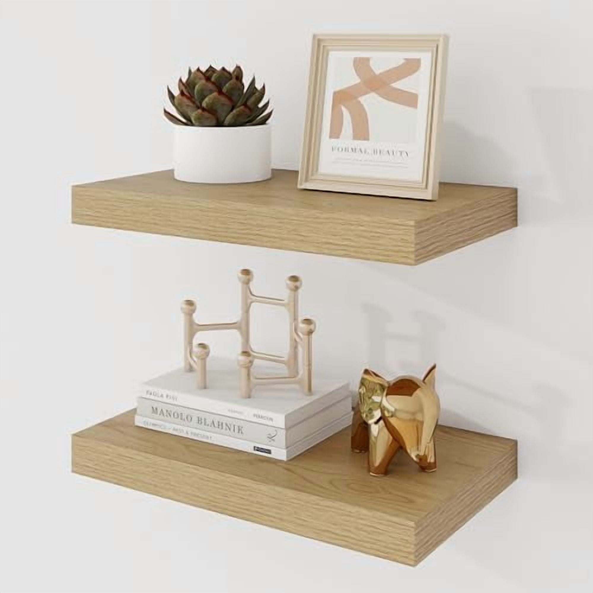 24 Inch Floating Shelves, 9.3" Deep Floating Shelf Wall Mounted, 24 ...