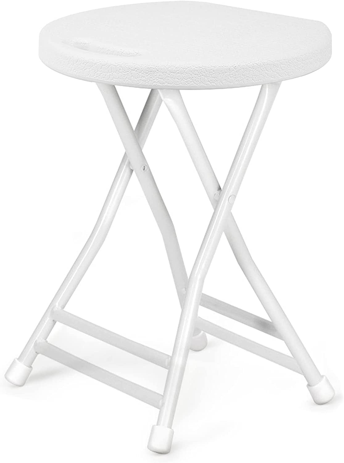 24-Inch Folding Stool with Handle, Folding Bar Stool with Non-Slip Feet ...