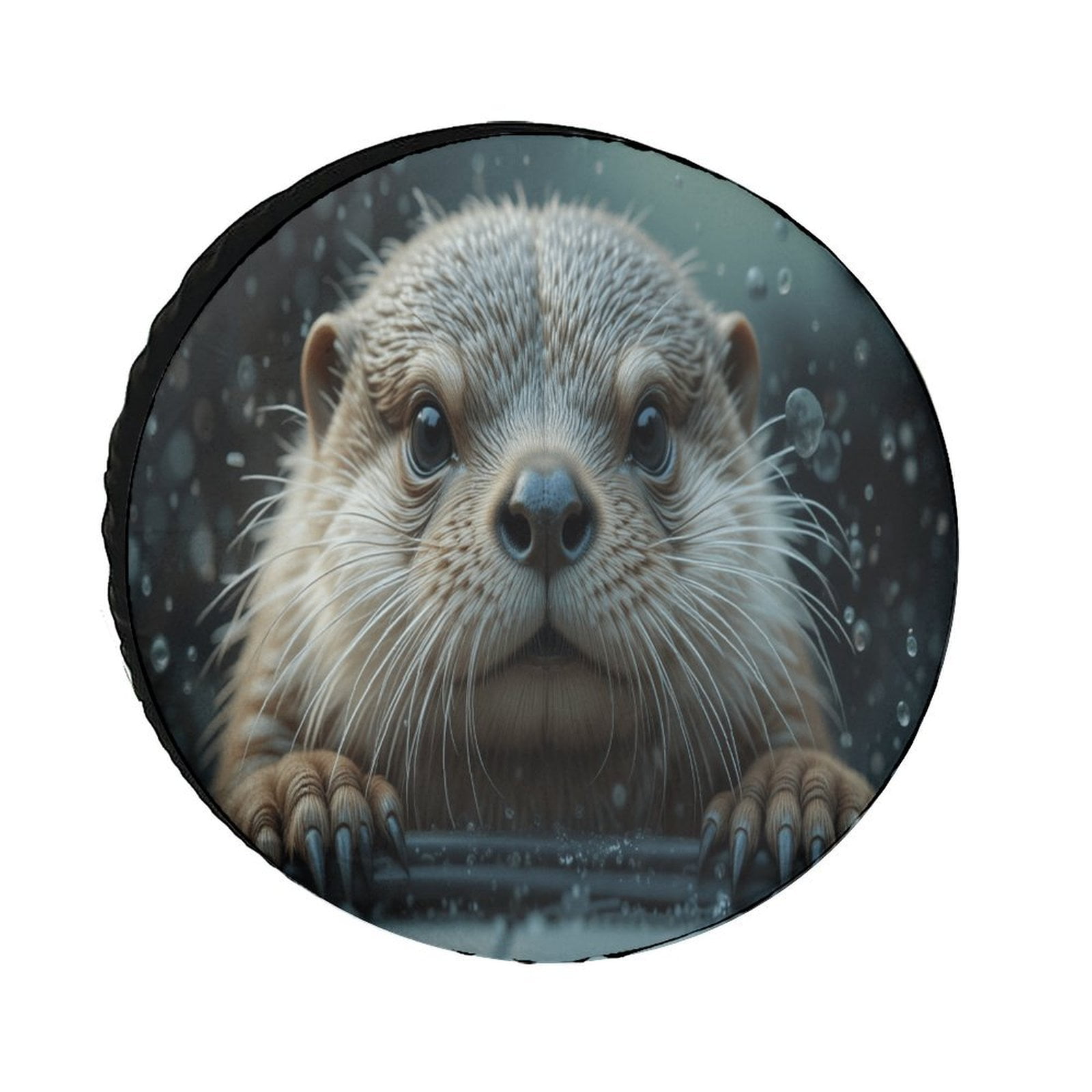 24 Inch Funny Otter Printed Spare Tire Cover Wheel Protectors ...