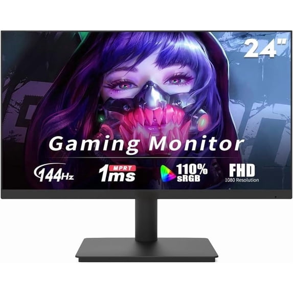 24 Inch Gaming 1080p 144hz, IPS 1ms FHD Computer with 110% sRGB ...