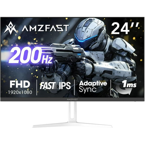 24 Inch Gaming Monitor 200Hz FHD 1080p Fast IPS Computer Monitor, 110% ...