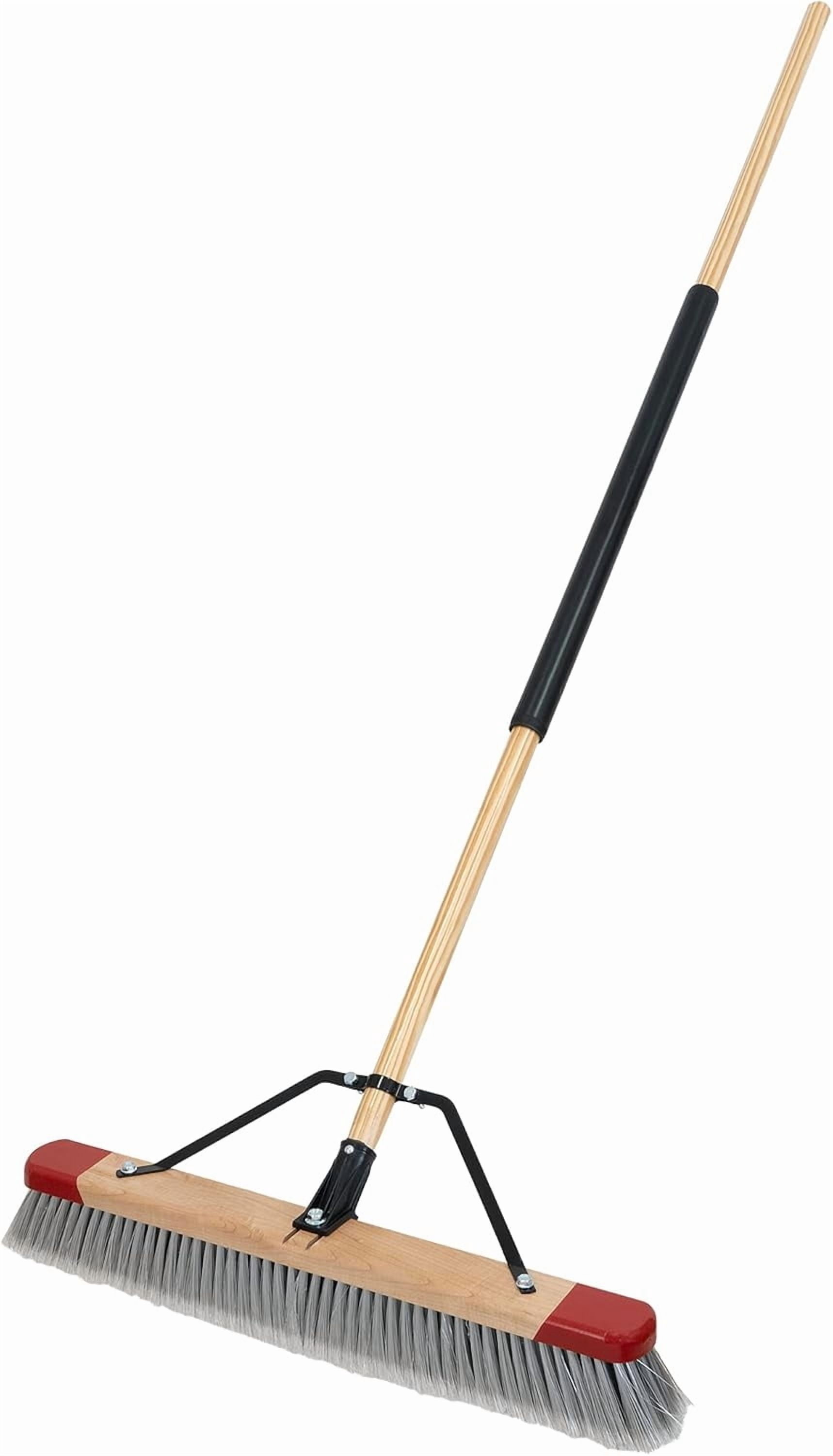 24 Inch Indoor Push Broom, Premium Heavy Duty Smooth-Surface Floor ...