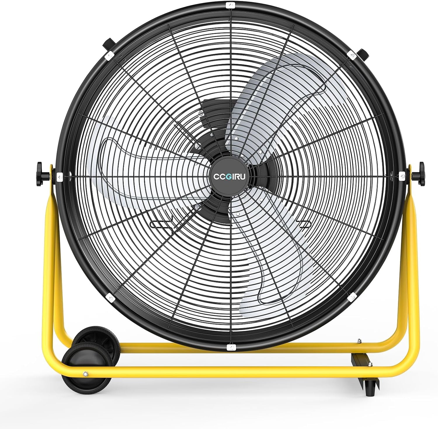 24 Inch Industrial Drum Fan, 8500 CFM High Velocity Floor Shop Fan, 3 ...