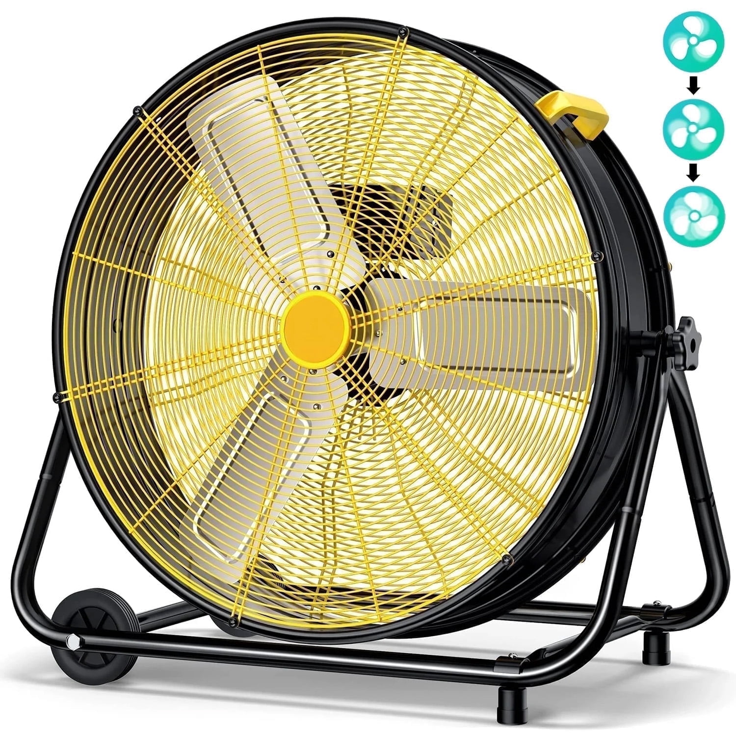 Walmart 24 Inch High Velocity Industrial Drum Fan, 320W Heavy Duty, 360 ...